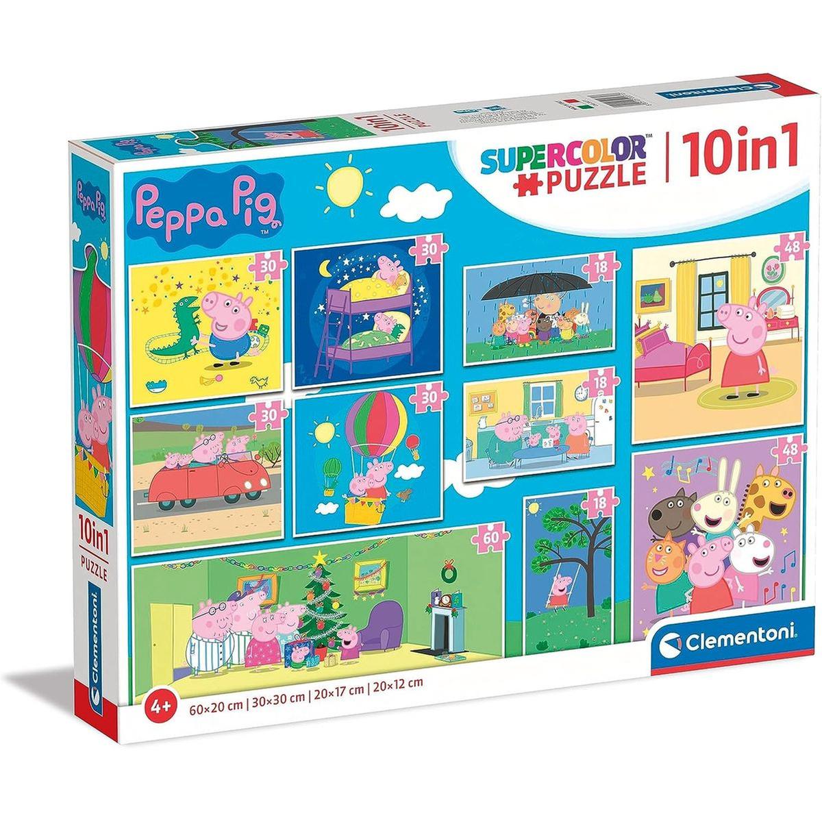 Peppa Pig Puzzle 104 Peças Supercolor Maxi Jogo Criança – Papelaria Veloso